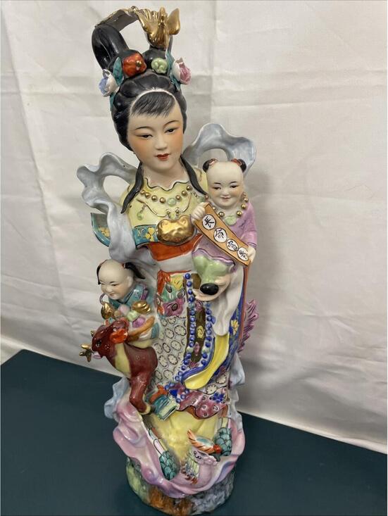 Art | 24 In Chinese Porcelain Guanyin Statue Goddess Of Mercy W ...